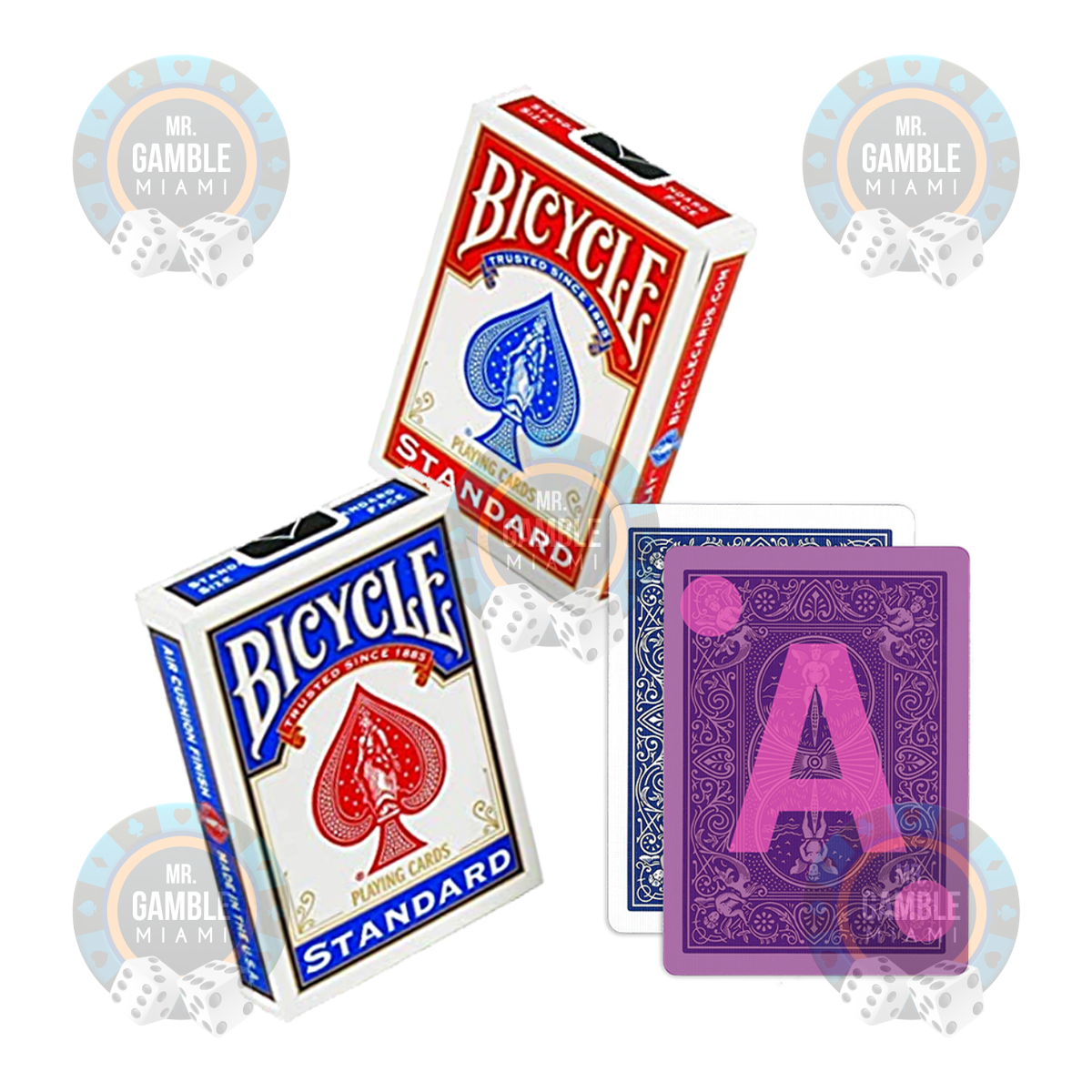 Bicycle Standard Infrared Marked Cards | Poker Cheating Devices – Mr. G ...